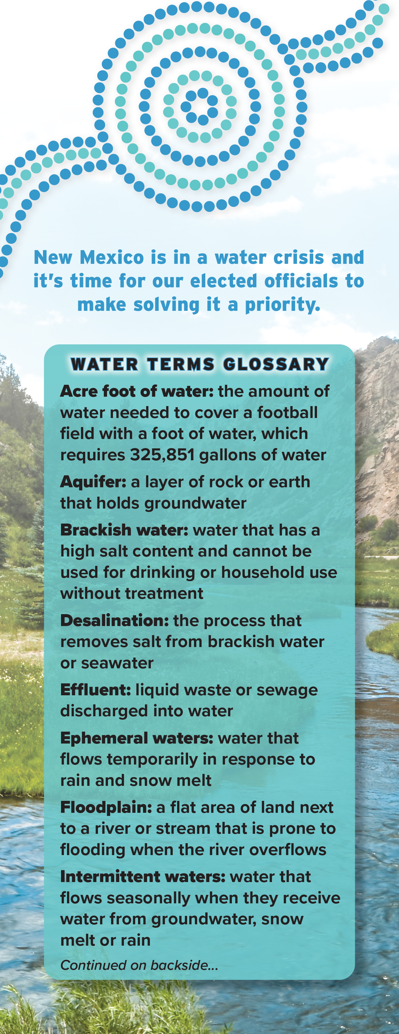 Water Terms Glossary Available to View/Download - Water Can't Wait